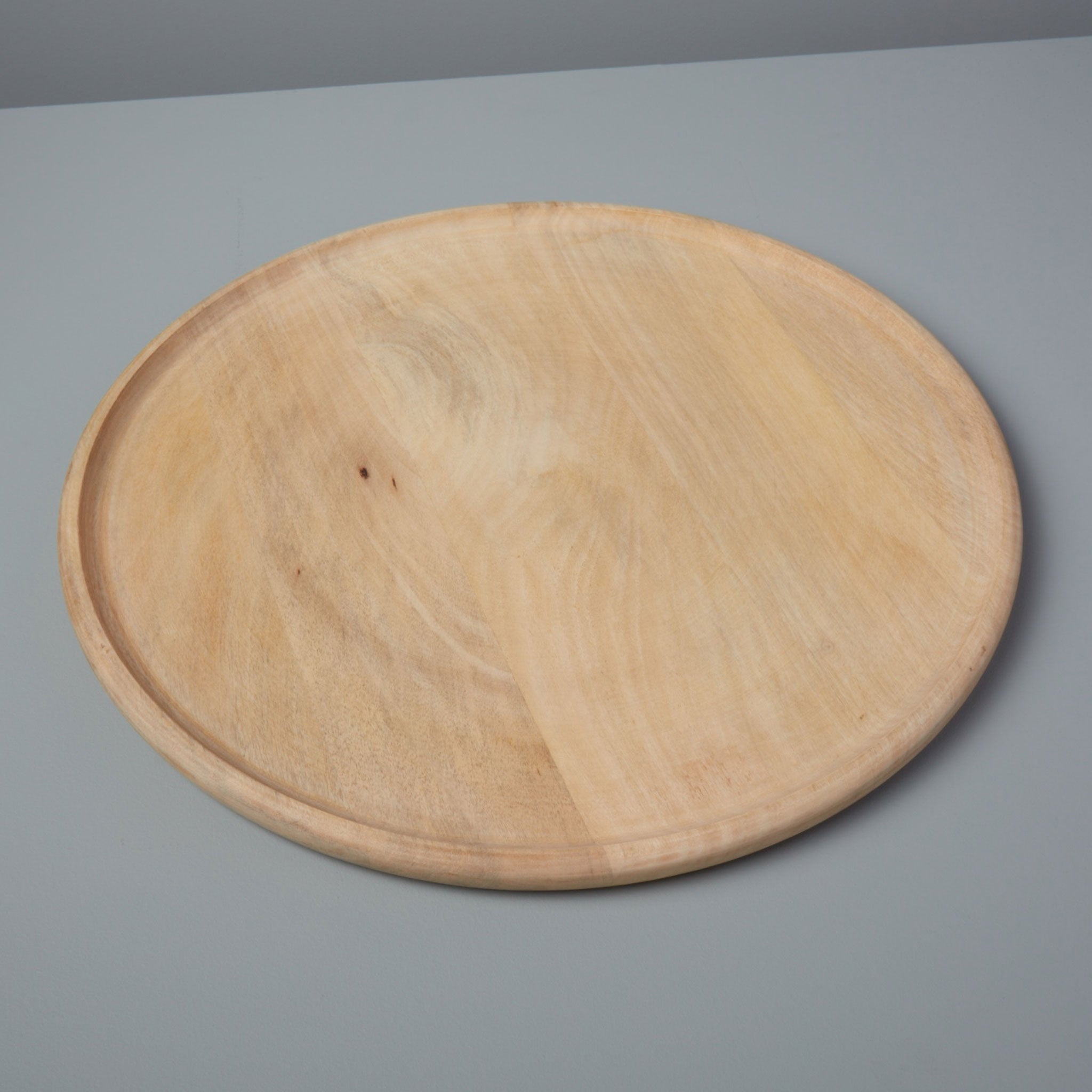 Raw Mango Wood Round Tray, XL – Le Marché Pop Up
